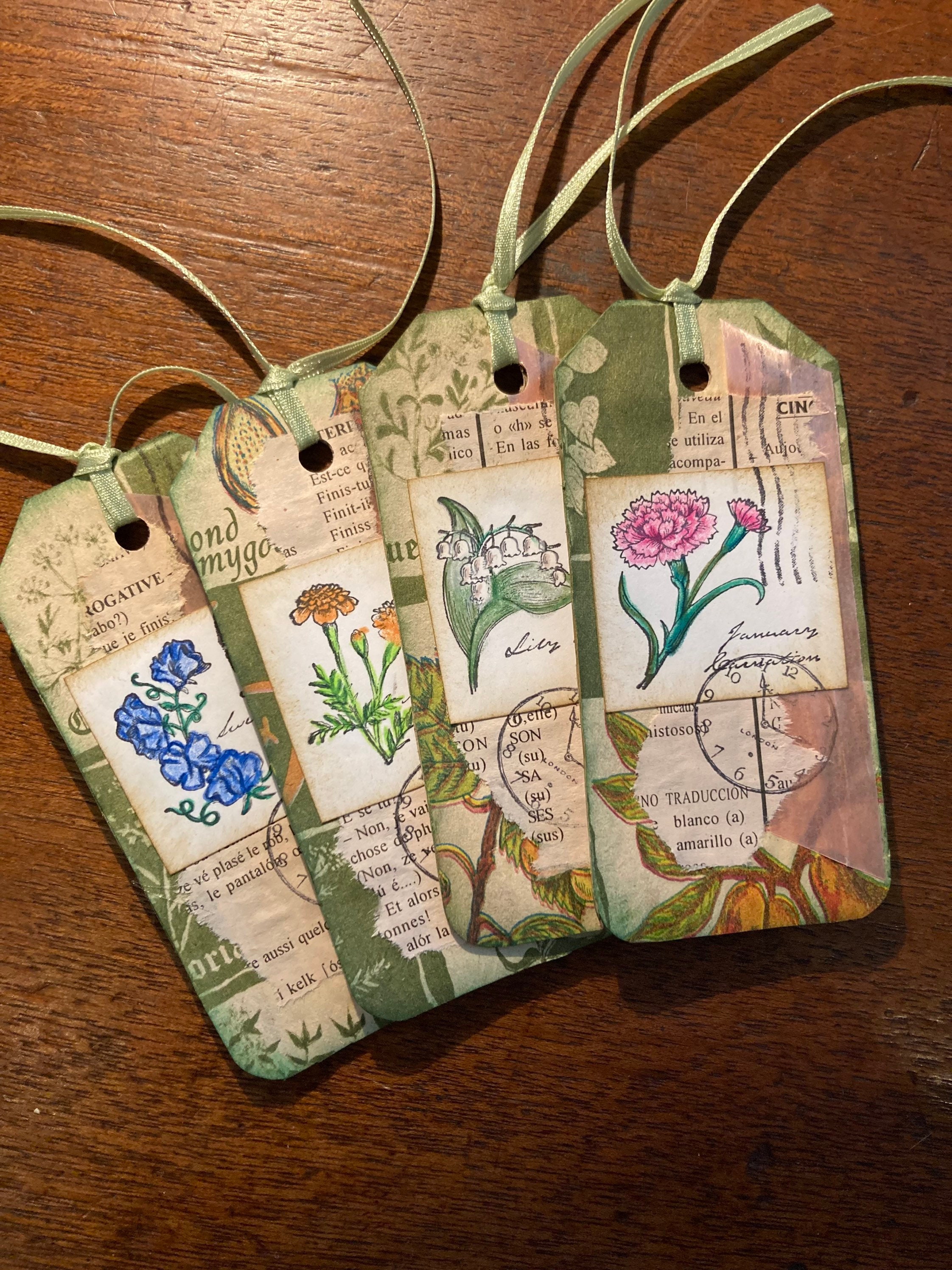 Garden Flower Gift Tags - Etsy