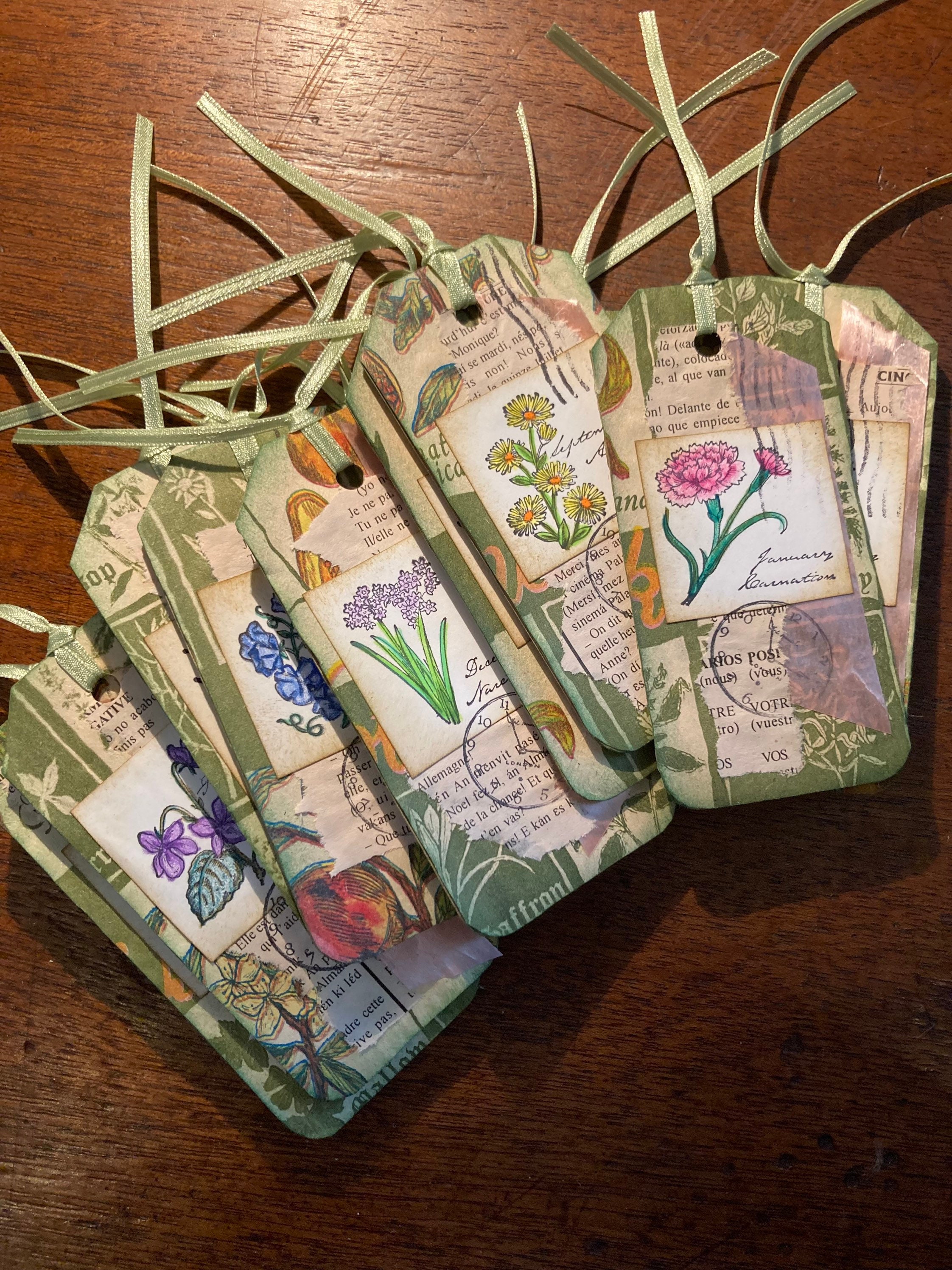 Garden Flower Gift Tags - Etsy