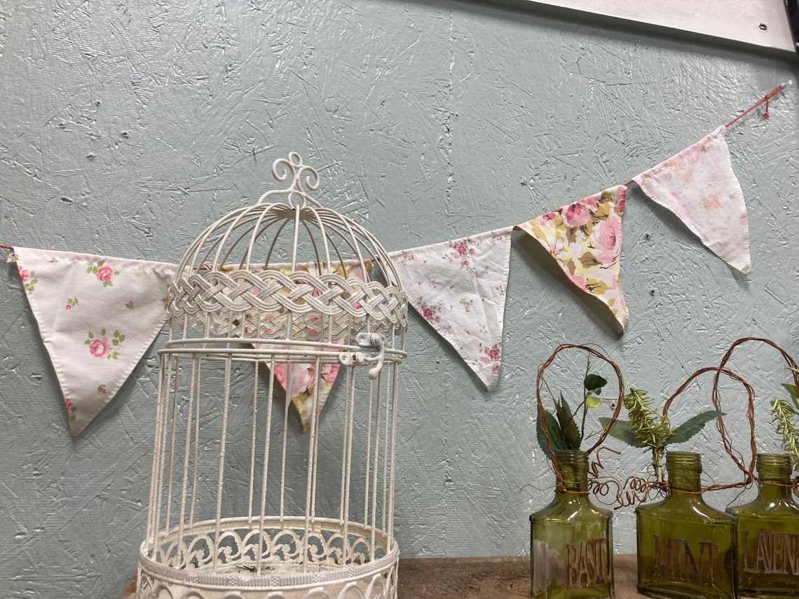 Pink Floral Banner - Etsy