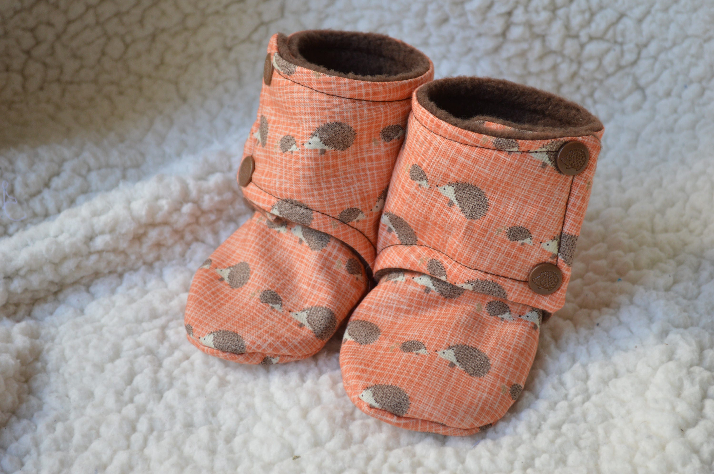 Baby Booties Stay On, Hedgehog Woodland Forest, Fall - Etsy