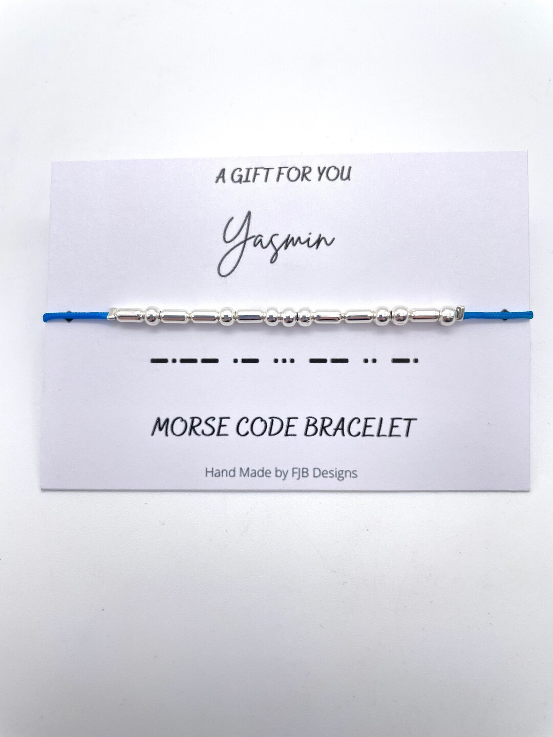 Personalised Morse Code Friendship Bracelet - Customised NAME - Best ...