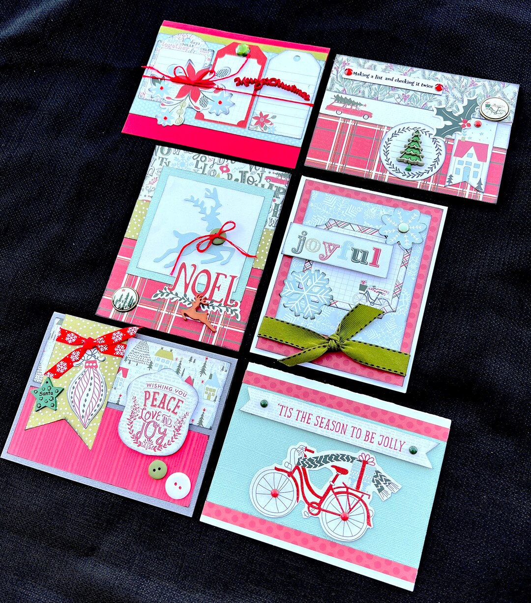 Premade Christmas Cards, Christmas Card Kit, Handmade Card Kit ...