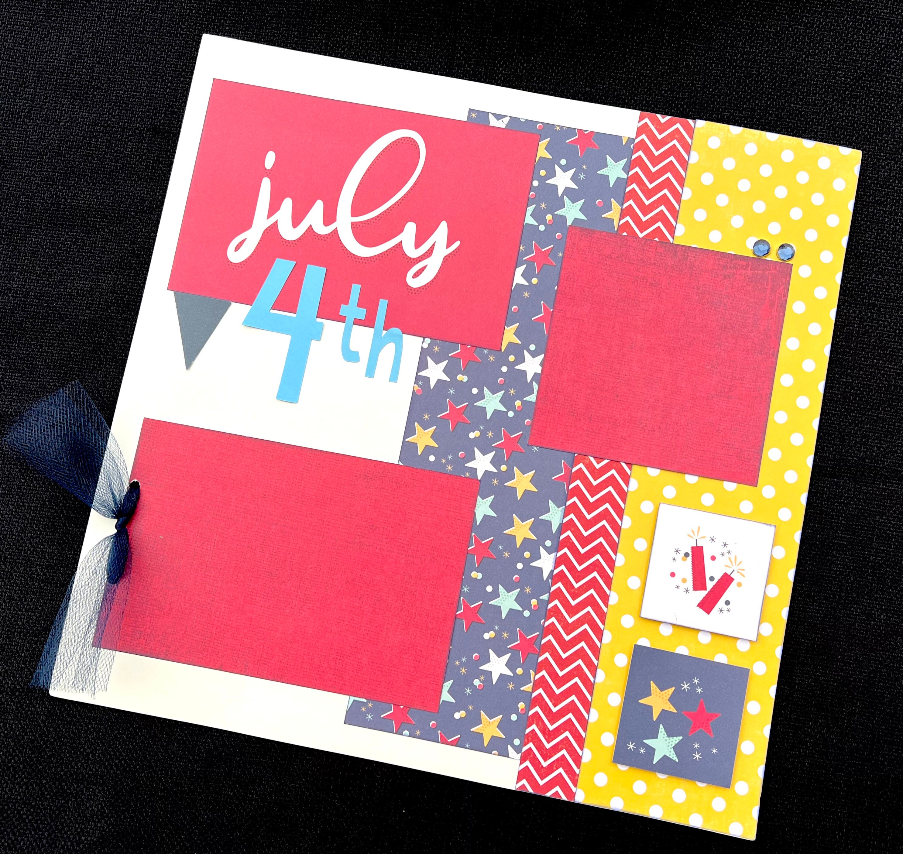 Premade 4th of July Scrapbook, 12x12 Premade Scrapbook, July 4th ...