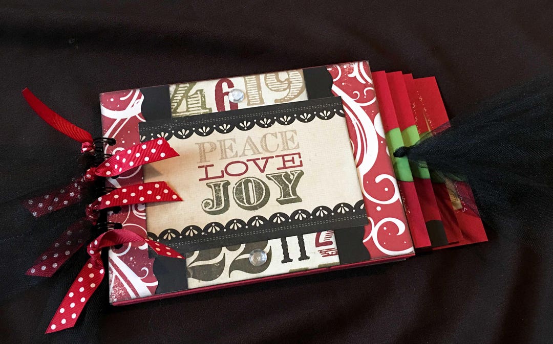 Mini Album Kit, Mini Scrapbook Album, Christmas Scrapbook, Premade Mini ...