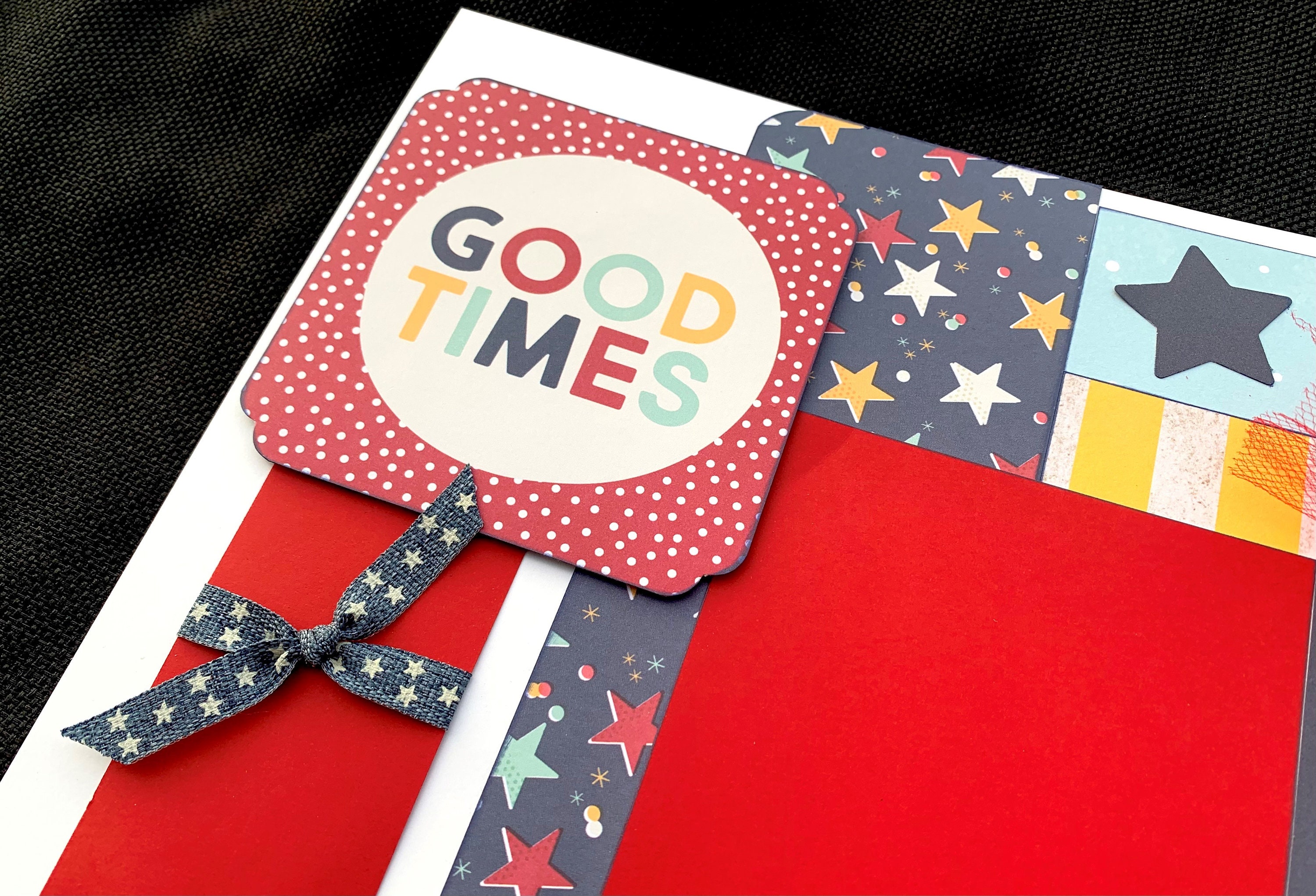 4th of July Scrapbook Page Kit, 12x12 Scrapbooking Layouts, Layout Kits ...