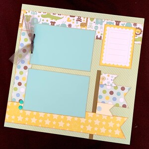 12x12 Baby Boy Scrapbook Page 12x12 Premade Baby Boy - Etsy