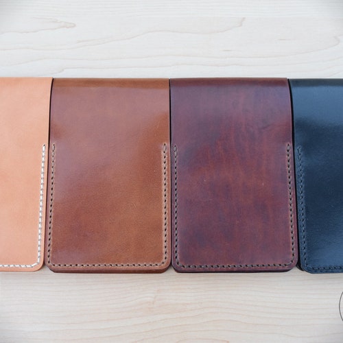 Leather Notepad Flip Cover Case Stationary Personalized Gift - Etsy