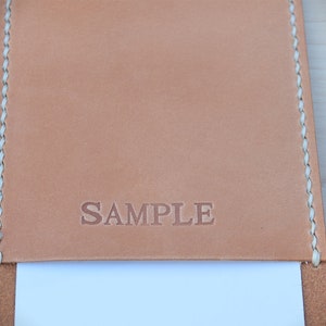 Leather Notepad Flip Cover Case Stationary Personalized Gift Made in ...