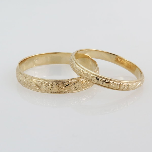 Couple Wedding Bands - Etsy