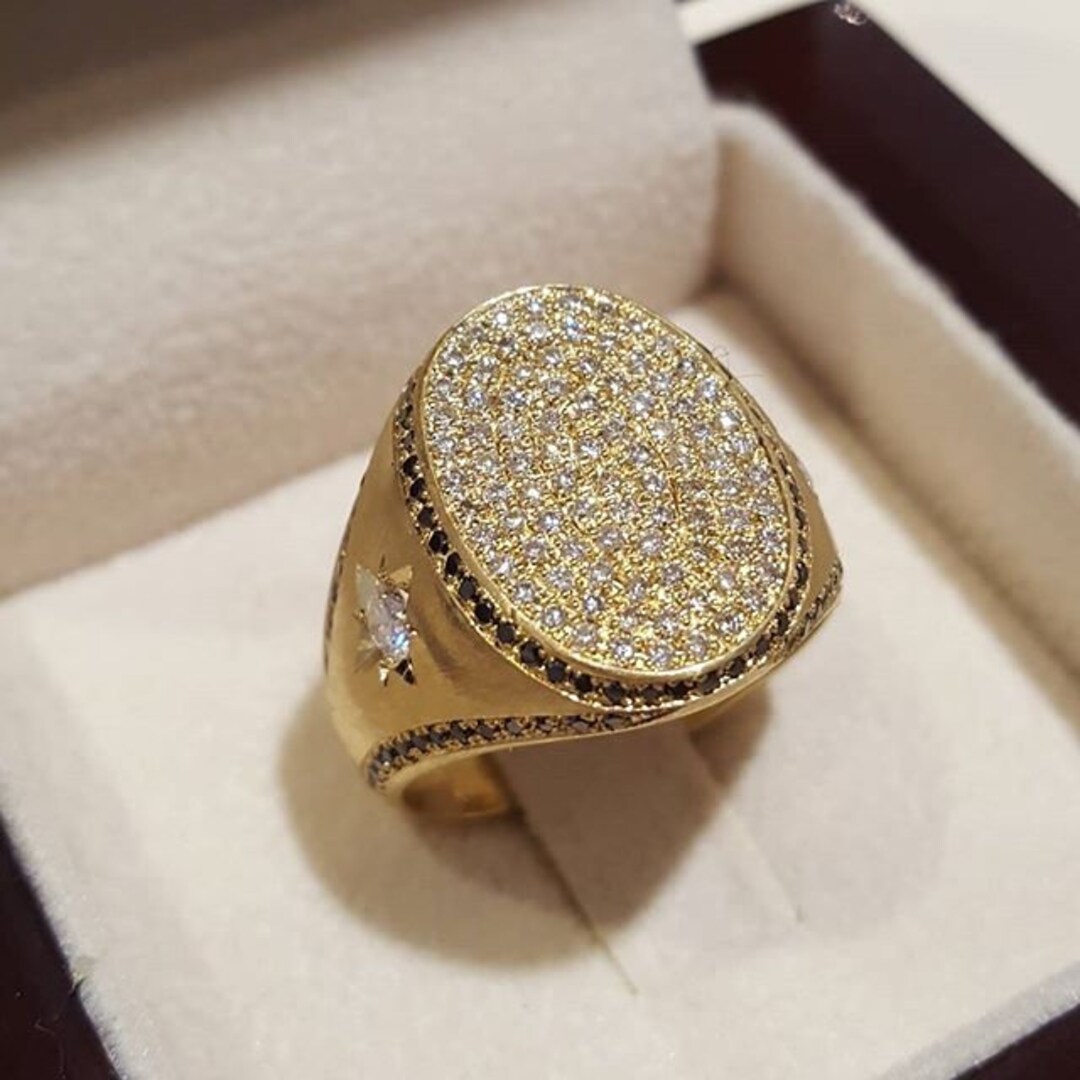 Diamond Ring for Women, Statement Diamond Ring, Pave Diamond Ring ...