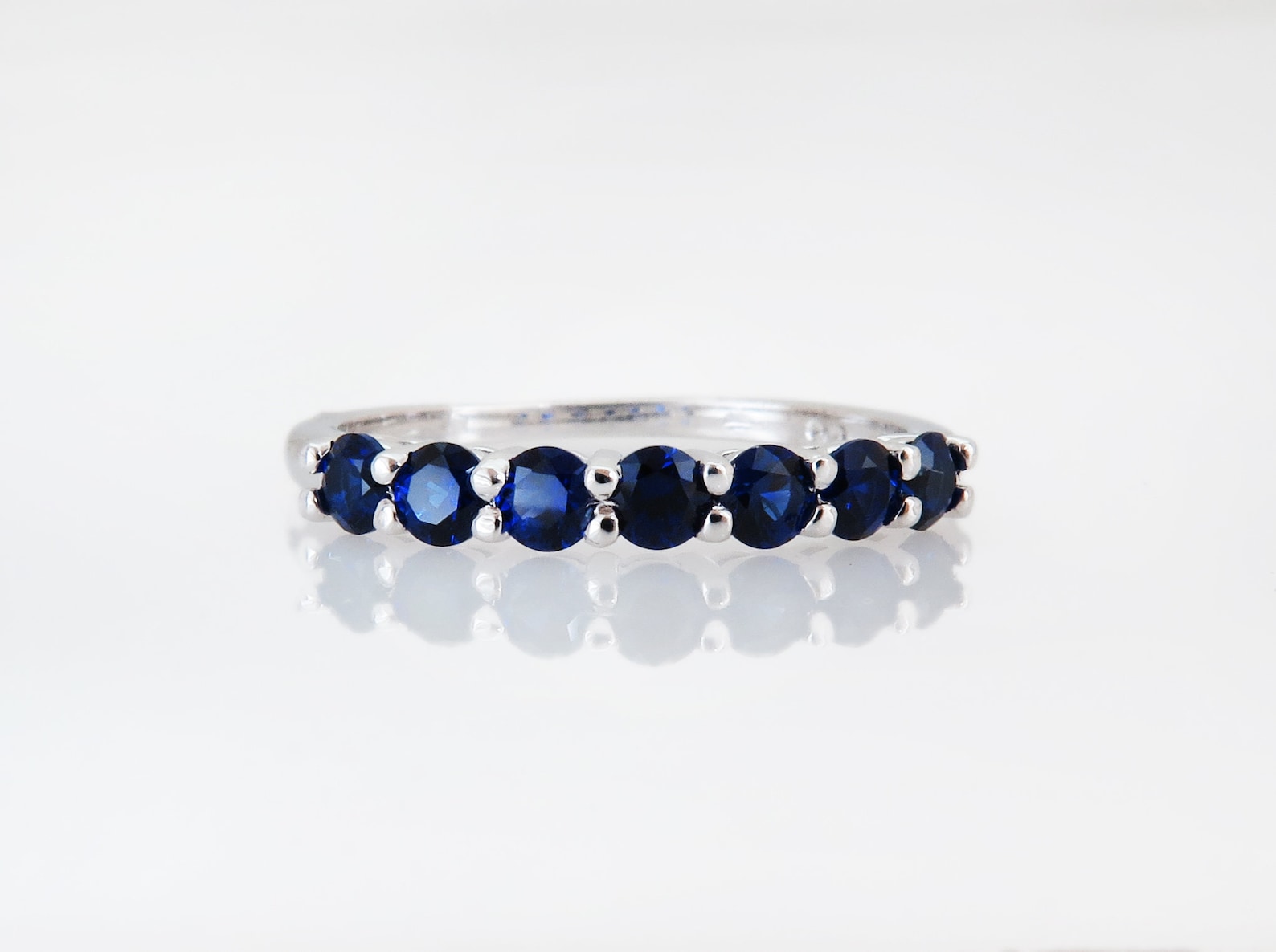 Gold Sapphire Ring, Sapphire Engagement Ring, Sapphire Wedding Ring ...