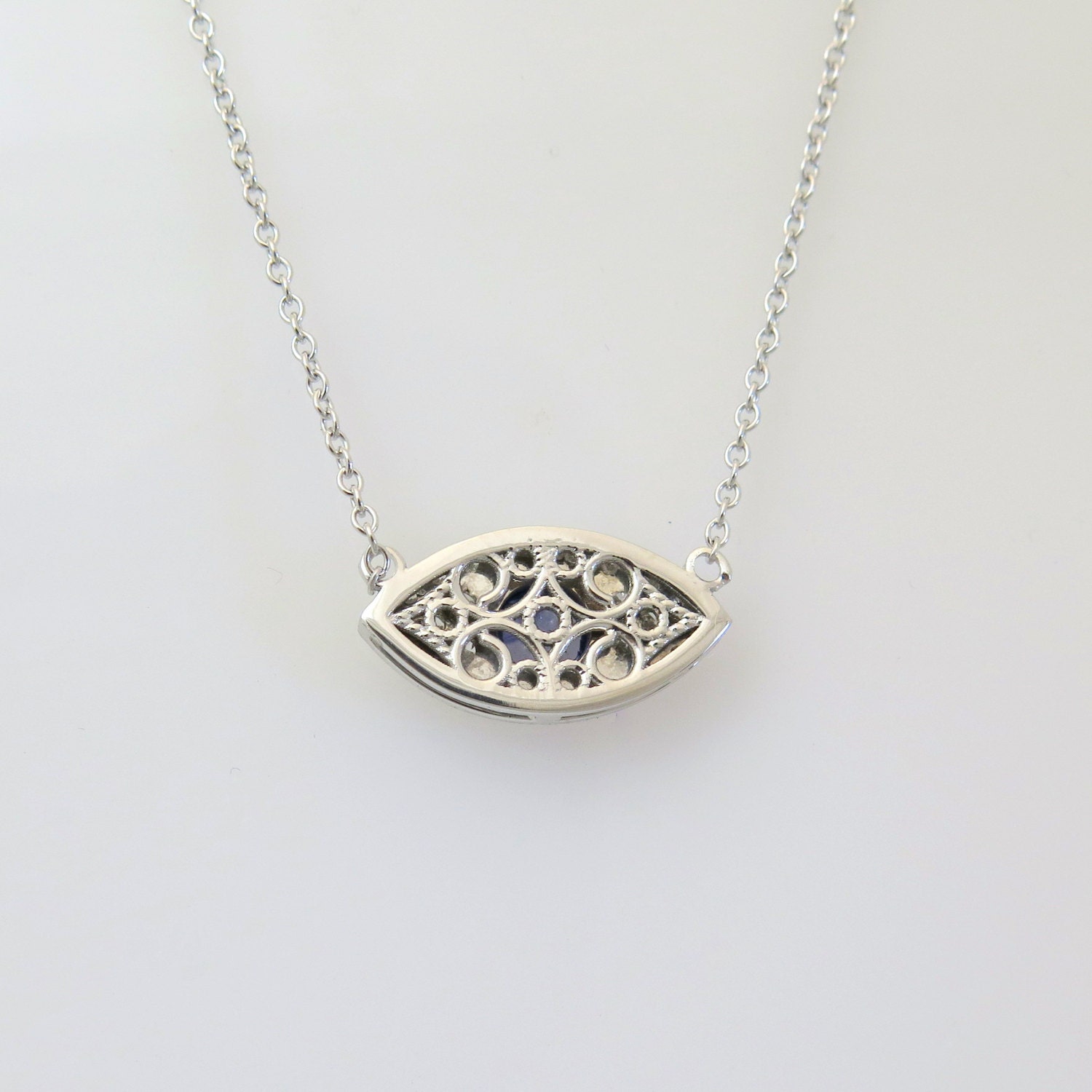 Evil Eye Diamond Necklace Diamond Pendant Necklace Diamond | Etsy