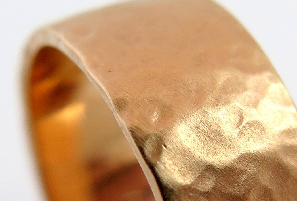 Rose Gold Wedding Band Wide Wedding Band Wedding Band Women | Etsy