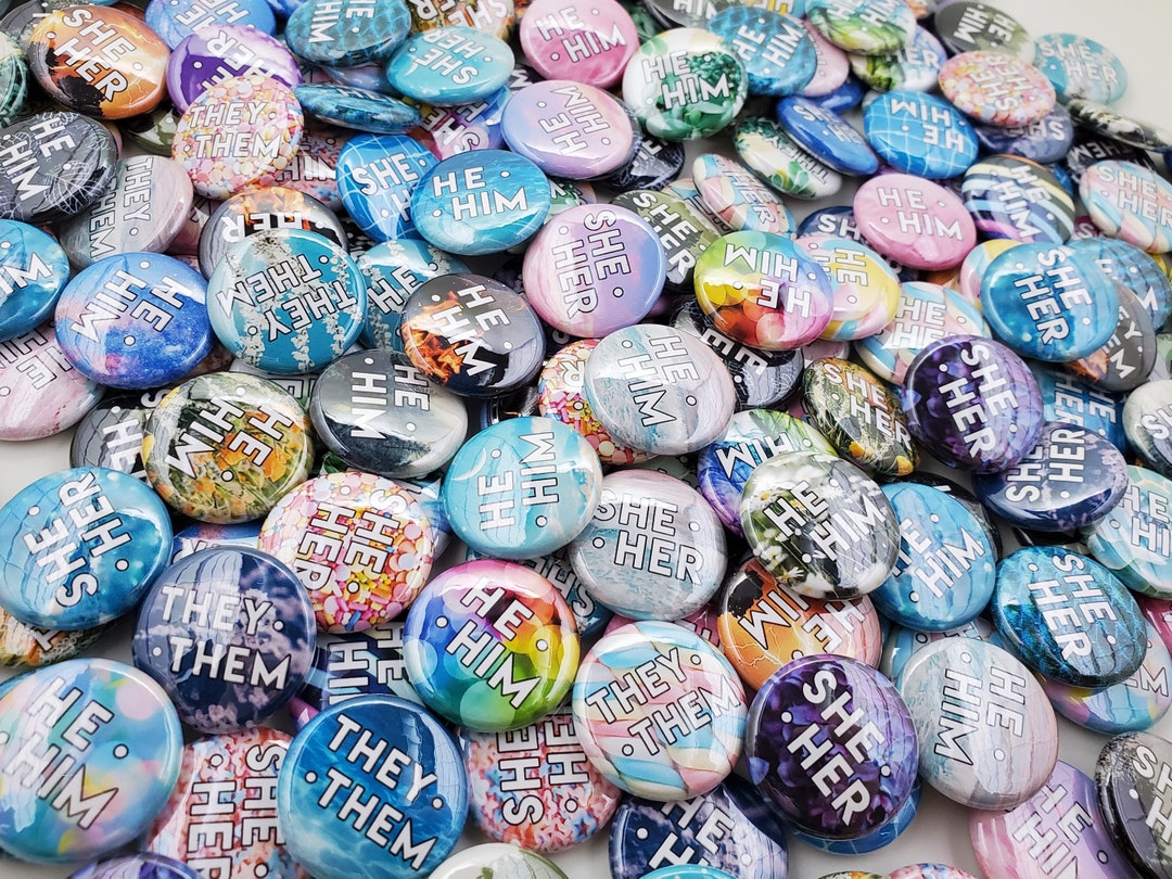 Bulk Pronoun Pins for Groups, Events, and Organizations | Assorted ...