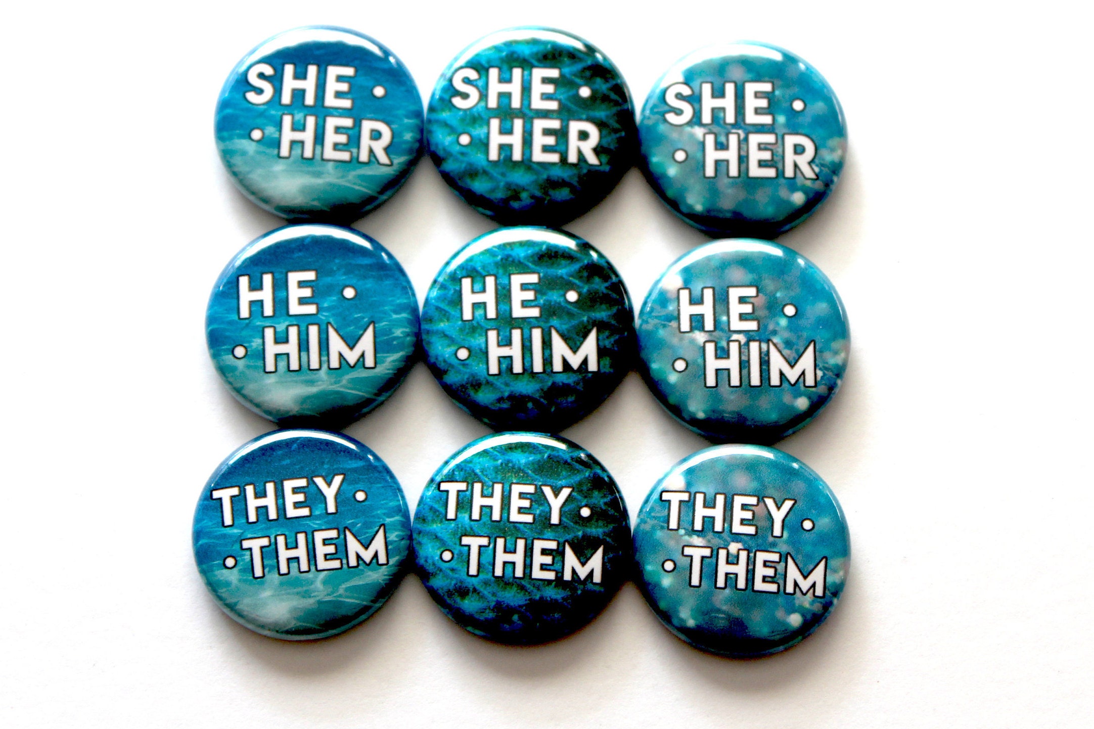 Mermaid Pronoun Necklace Ocean Theme Pronoun Jewelry Gift - Etsy