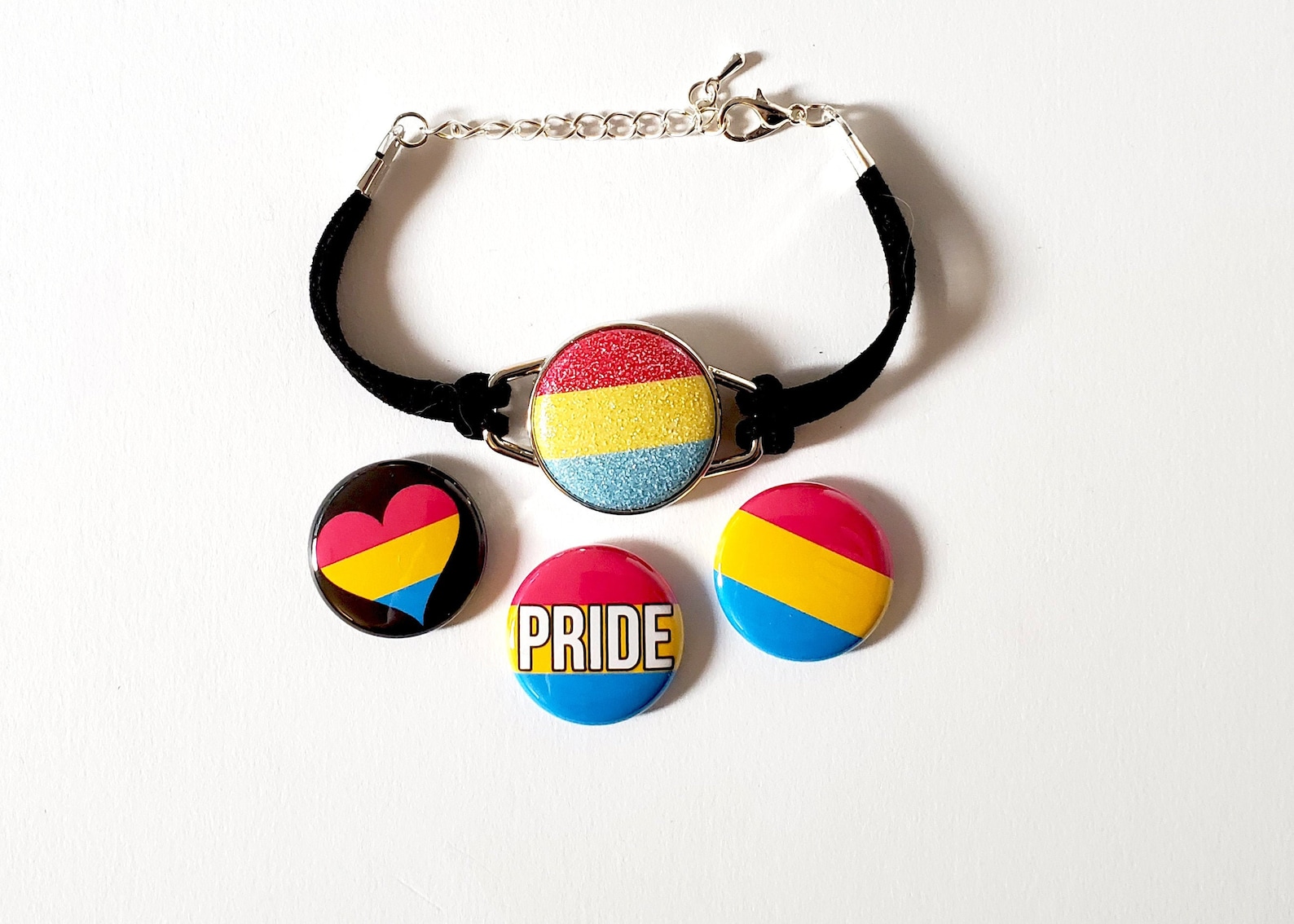 Pansexual Pride Bracelet Magnetic Pansexual Bracelet With Etsy Canada