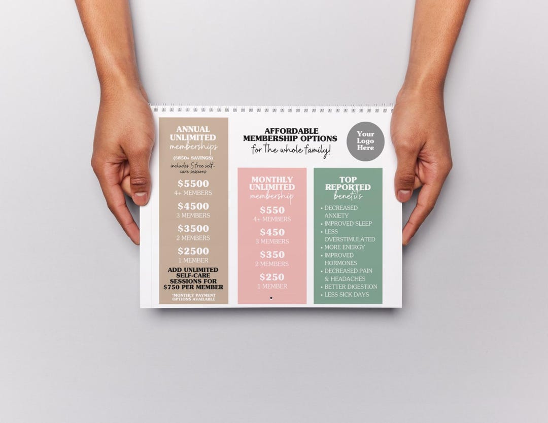 Membership and Care Plan Template for Chiropractors and Physical ...