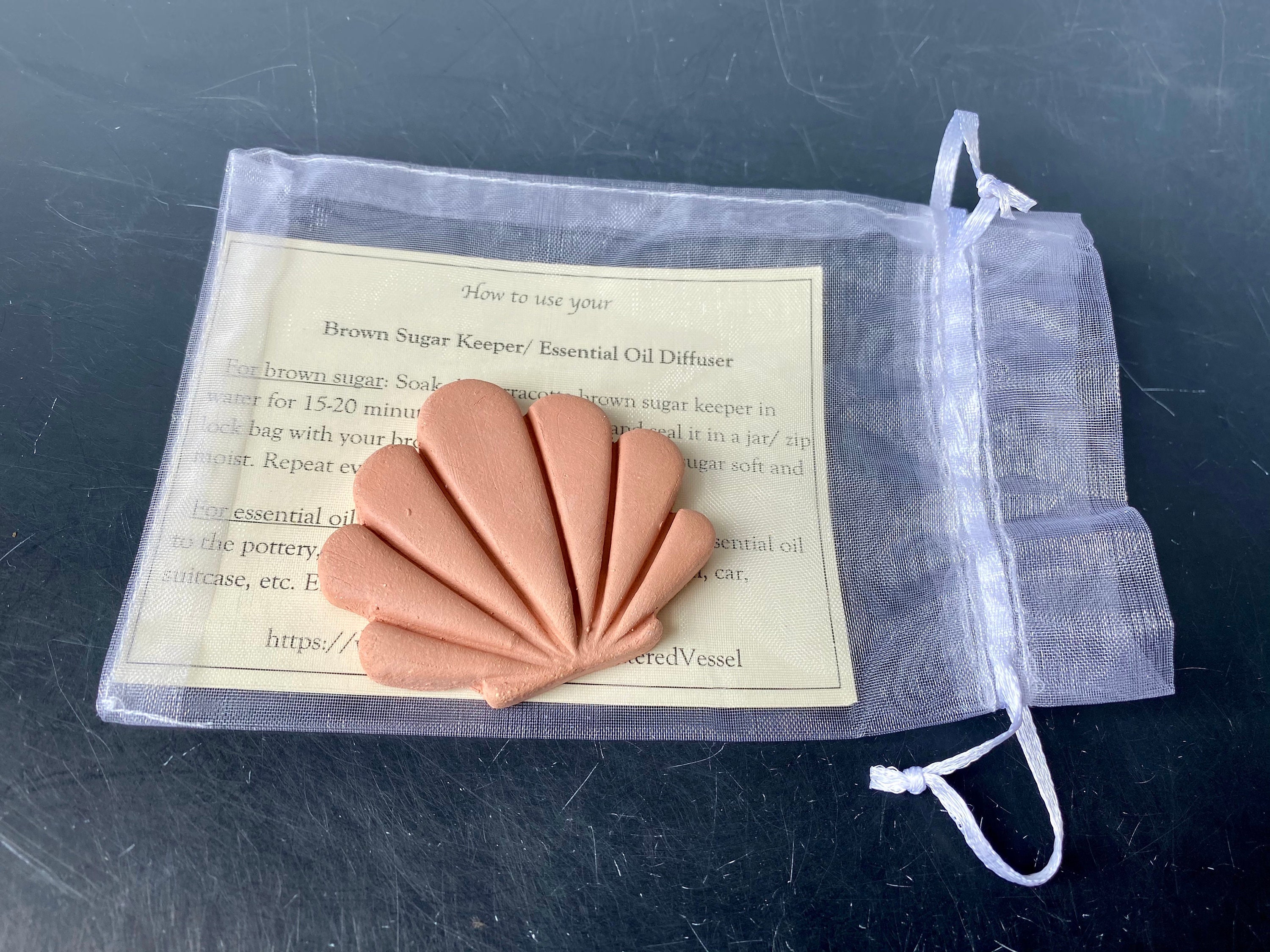 Sugar Saver/ Essential Oil Diffuser Scallop Shell Sugar | Etsy