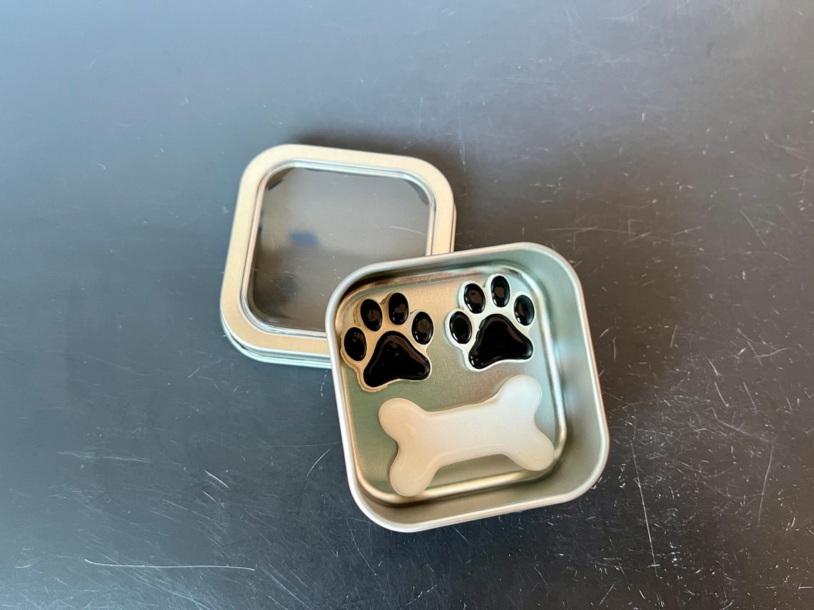 Ceramic Dog Paw Magnets: Handmade Pet Lover Gift Set - Etsy