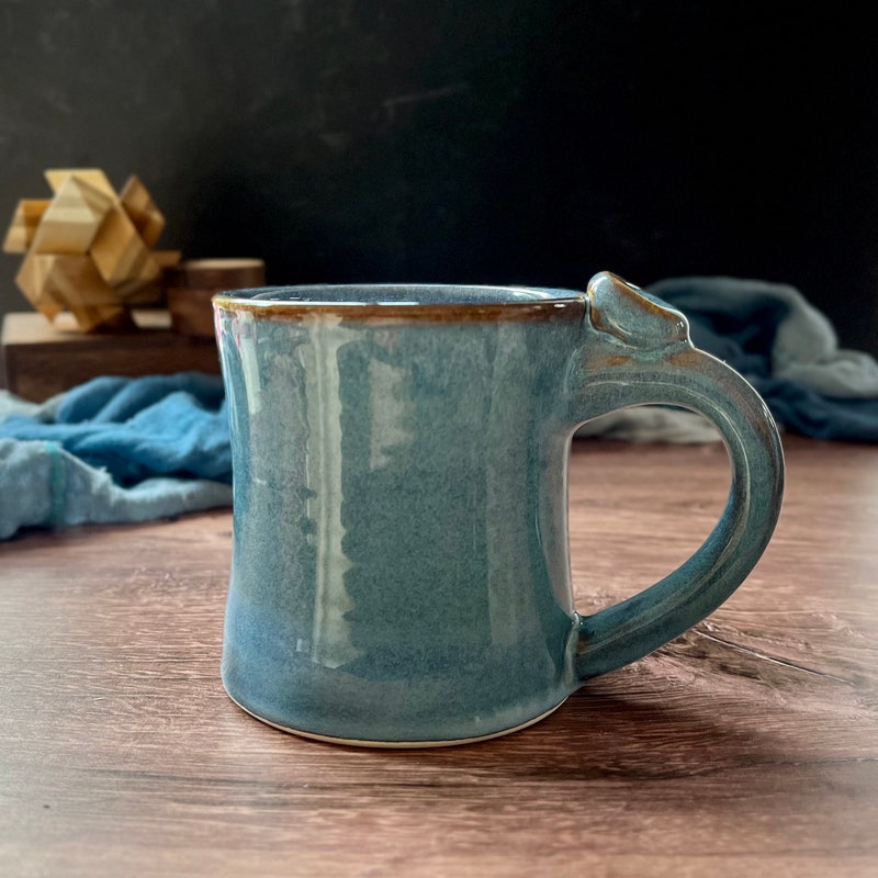 Blue Pottery Mugs - Etsy