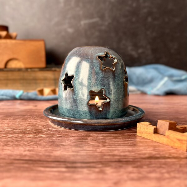 Pottery Luminary - Etsy