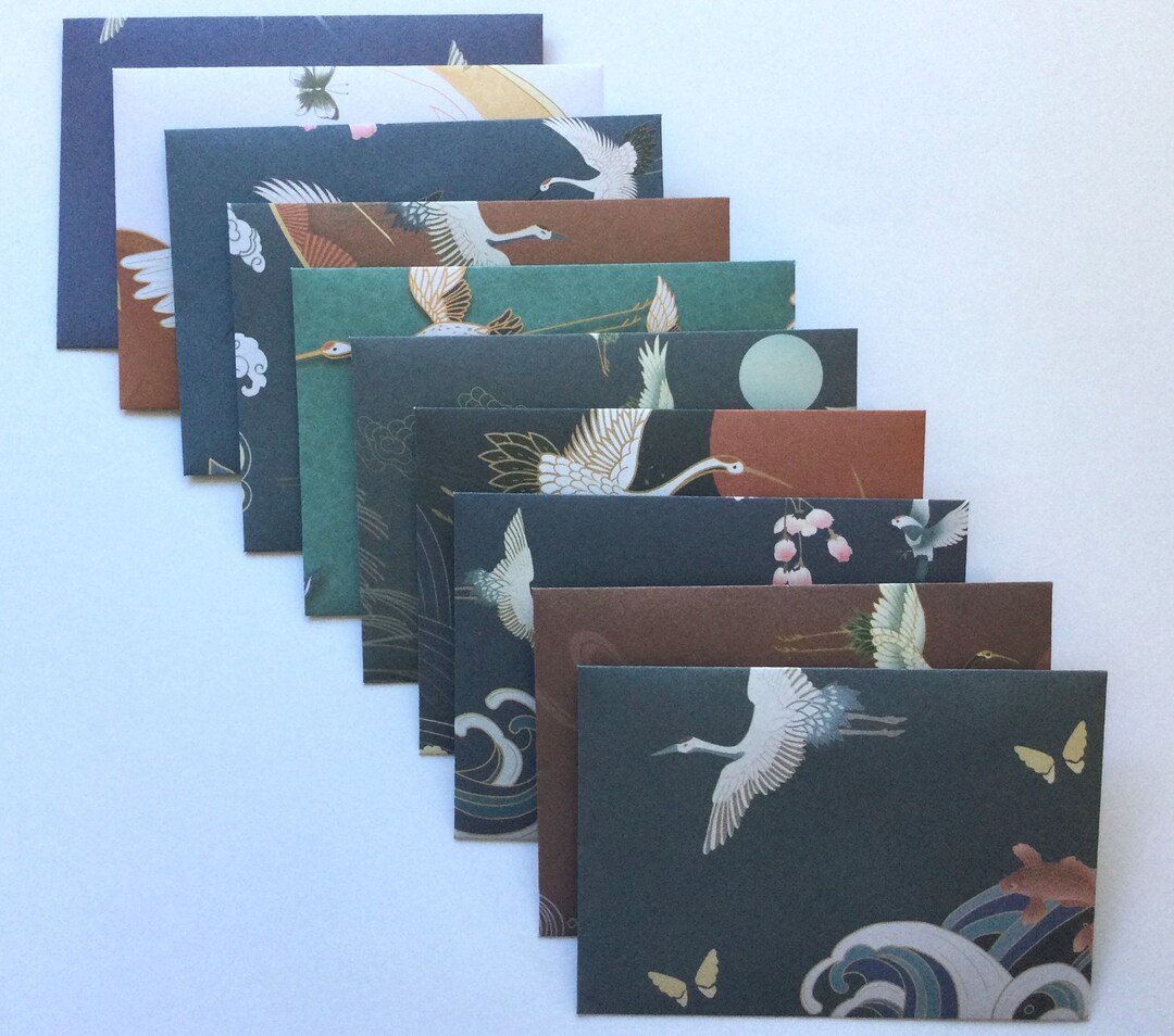 Crane Envelopes, Japanese Stationery, Spring Snail Mail, Happy Mail ...