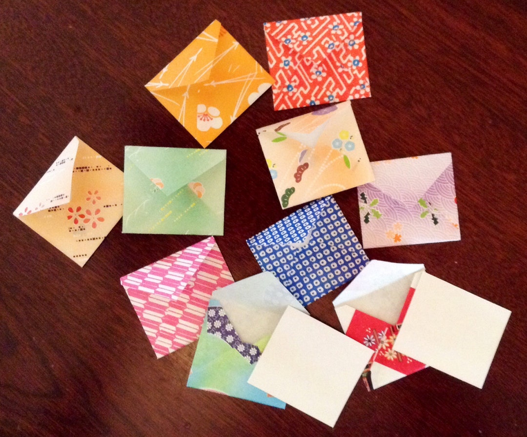 Mini Origami Envelopes With Cards: Tooth Fairy, Lunchbox Notes - Set of ...