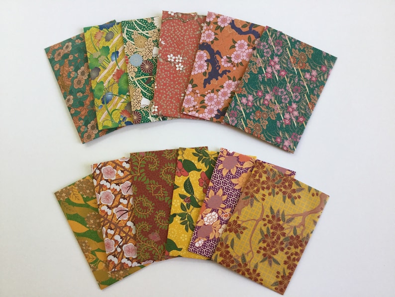 Japanese Envelopes Mini Cards Mini Envelopes Japanese | Etsy