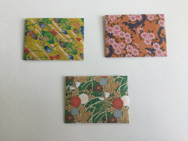 Japanese Envelopes Mini Cards Mini Envelopes Japanese - Etsy