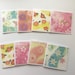 Japanese Mini Thank You Cards Mini Note Card Set Bright - Etsy