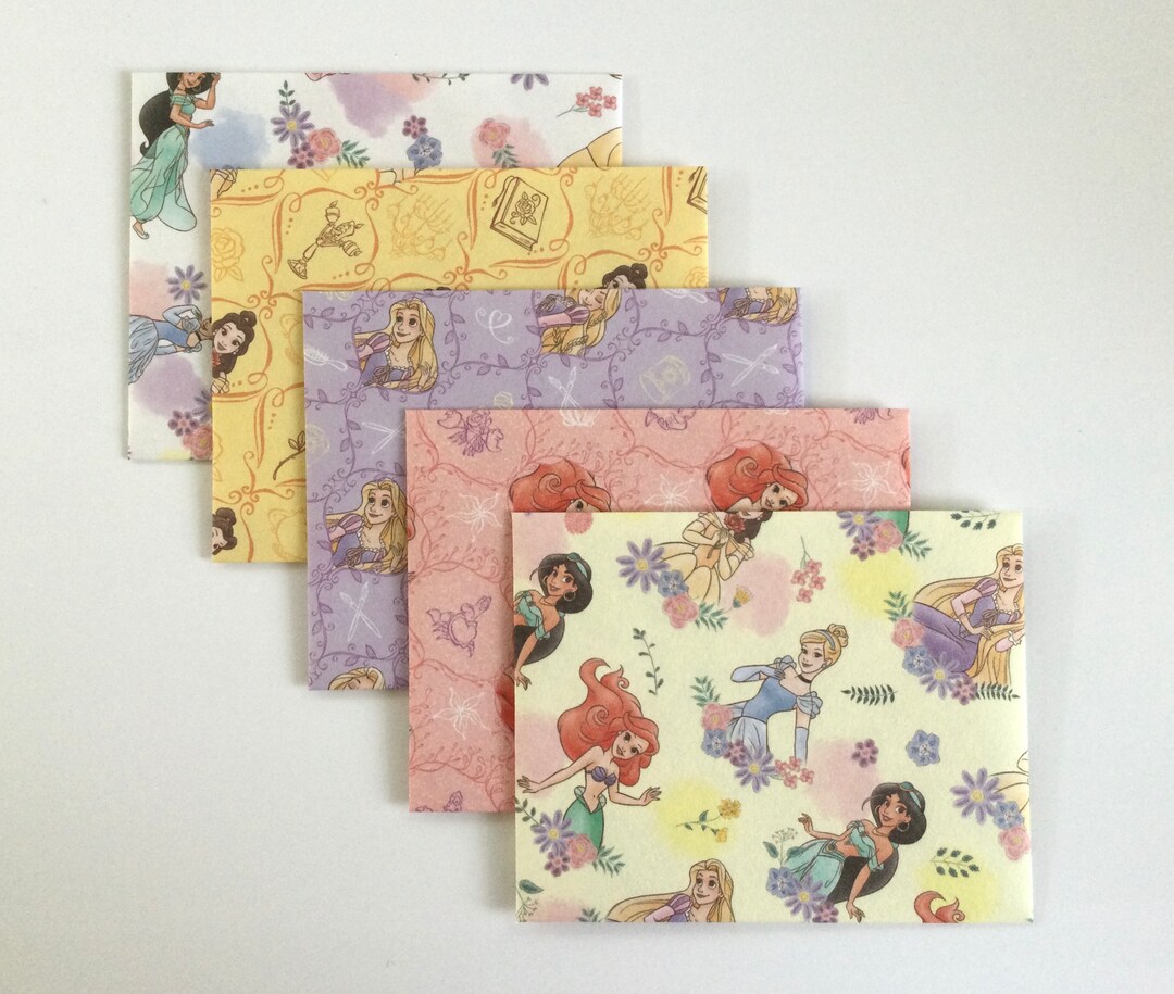 Princess Envelopes, Baby Shower Envelope Set, Girl Snail Mail, Planner ...