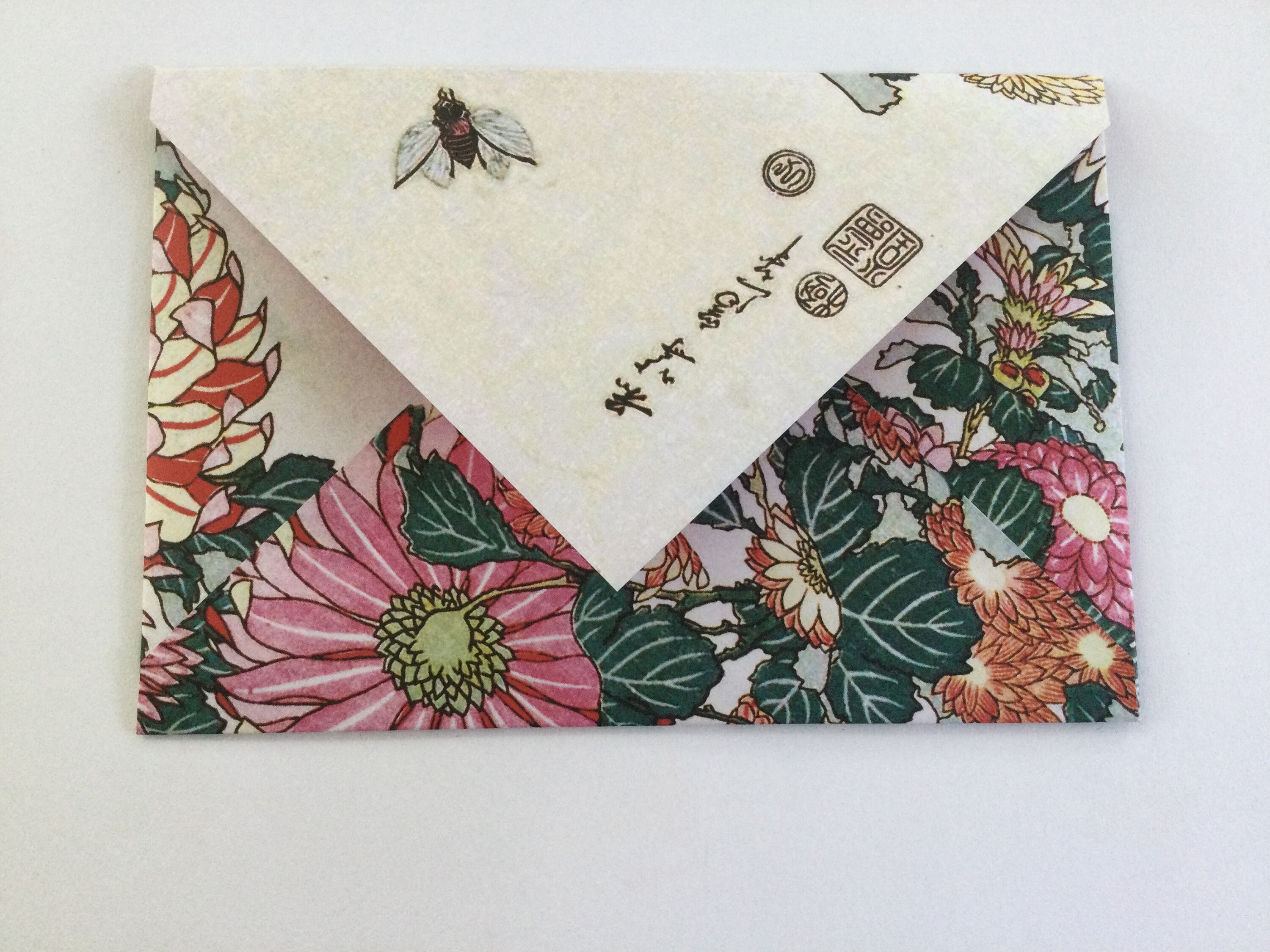Japanese Garden Print Envelopes: Handmade Stationery Set of 12 - Etsy