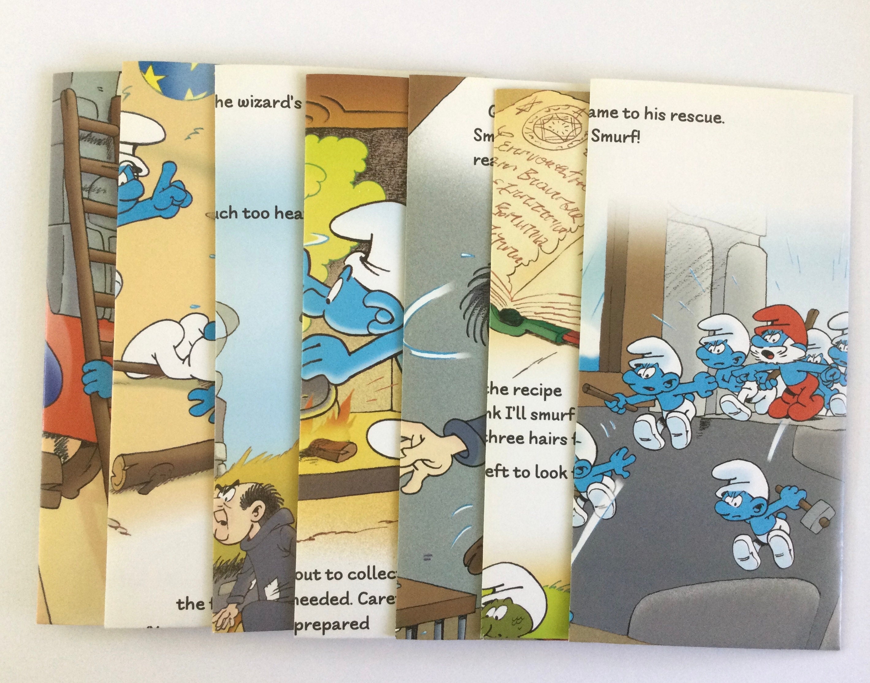 Smurf Money Envelopes Book Page Envelopes Smurf Cash - Etsy