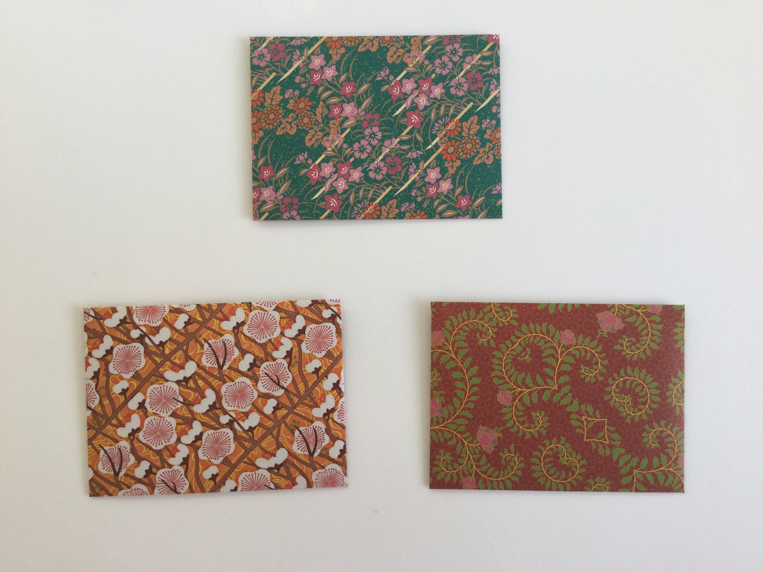 Japanese Envelopes Mini Cards Mini Envelopes Japanese | Etsy