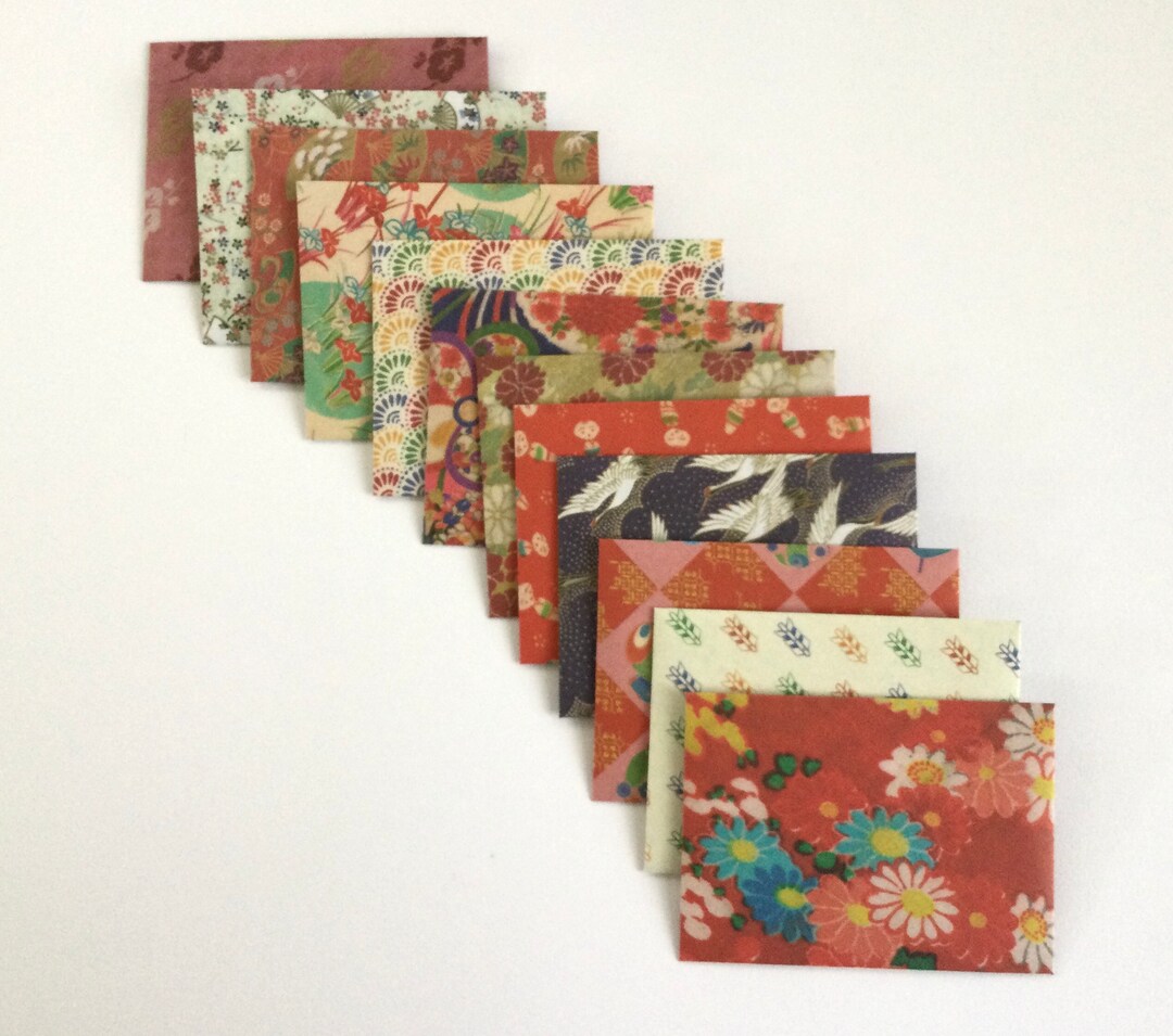 Japanese Envelopes, Mini Cards, Mini Envelopes, Japanese Stationery ...