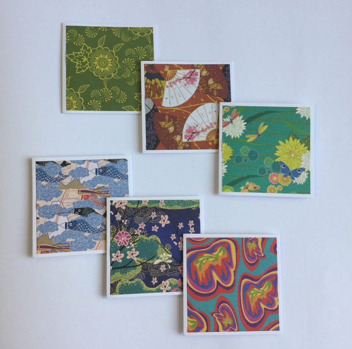 Japanese Mini Thank You Cards Mini Note Card Set Bright - Etsy