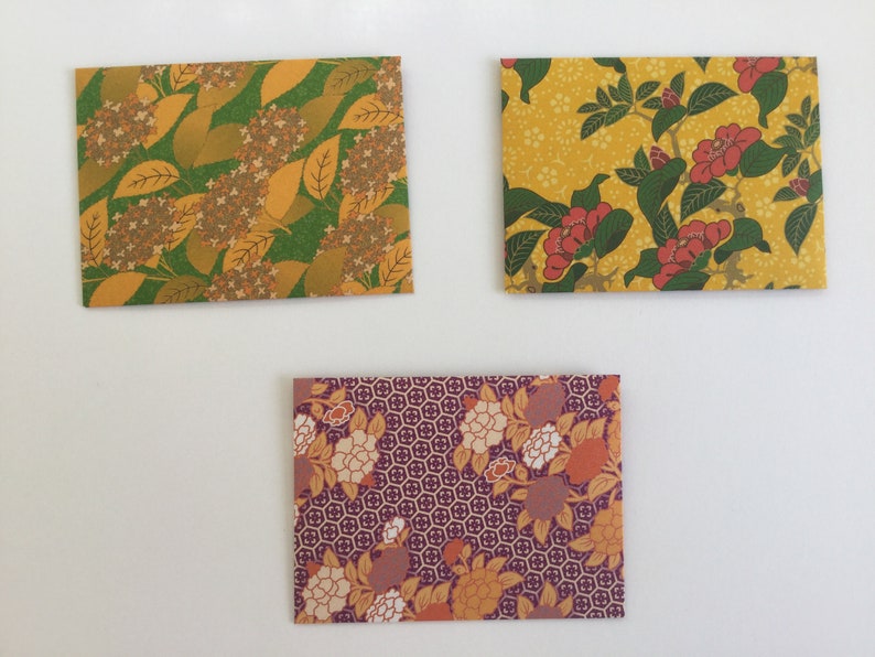 Japanese Envelopes Mini Cards Mini Envelopes Japanese - Etsy