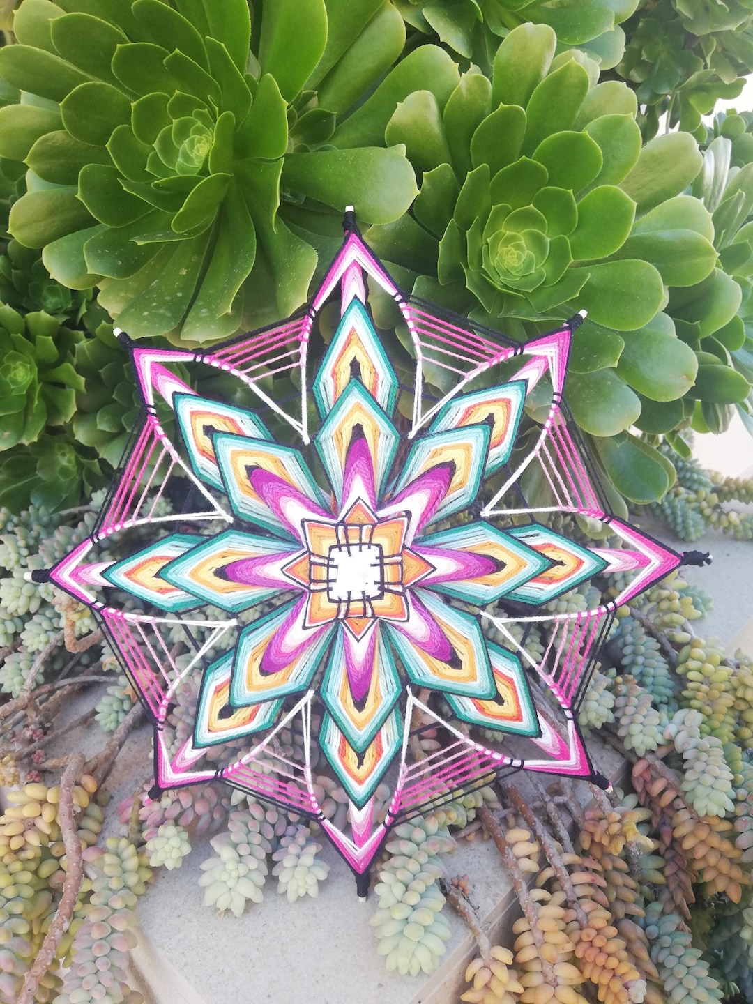 Woven Mandala God's Eye - Etsy