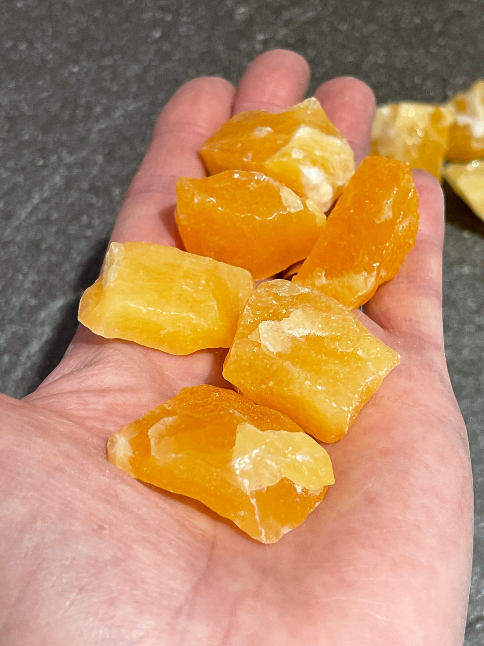 Raw Orange Calcite Crystal Rough Calcite Gemstone Piece - Etsy