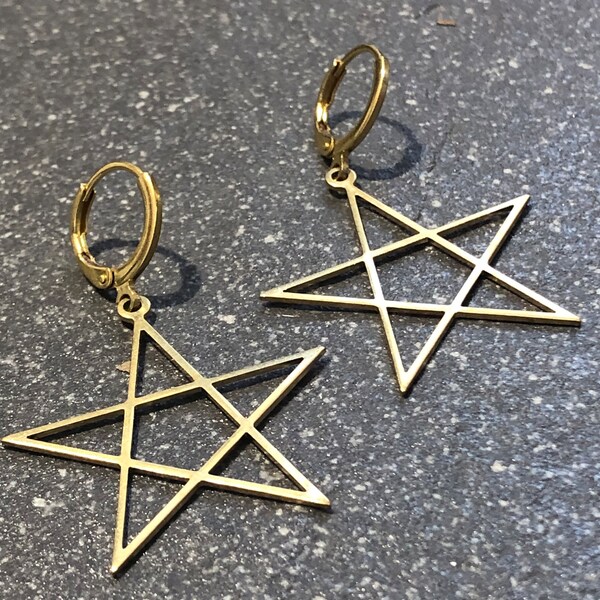 Gold Pentagram - Etsy