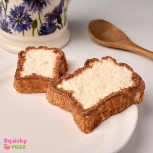 Toast Taba Squishy Toy, Cute Stress Relief Toys, Handmade Safety ...