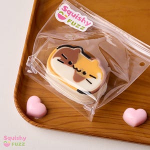 Calico Cat Face Squishy Toy, Tortoiseshell Cat Face Squishy, Handmade ...