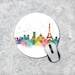 Paris Mousepad, Skyline Mouse Pad, Watercolor Mouse Mat, Paris France ...