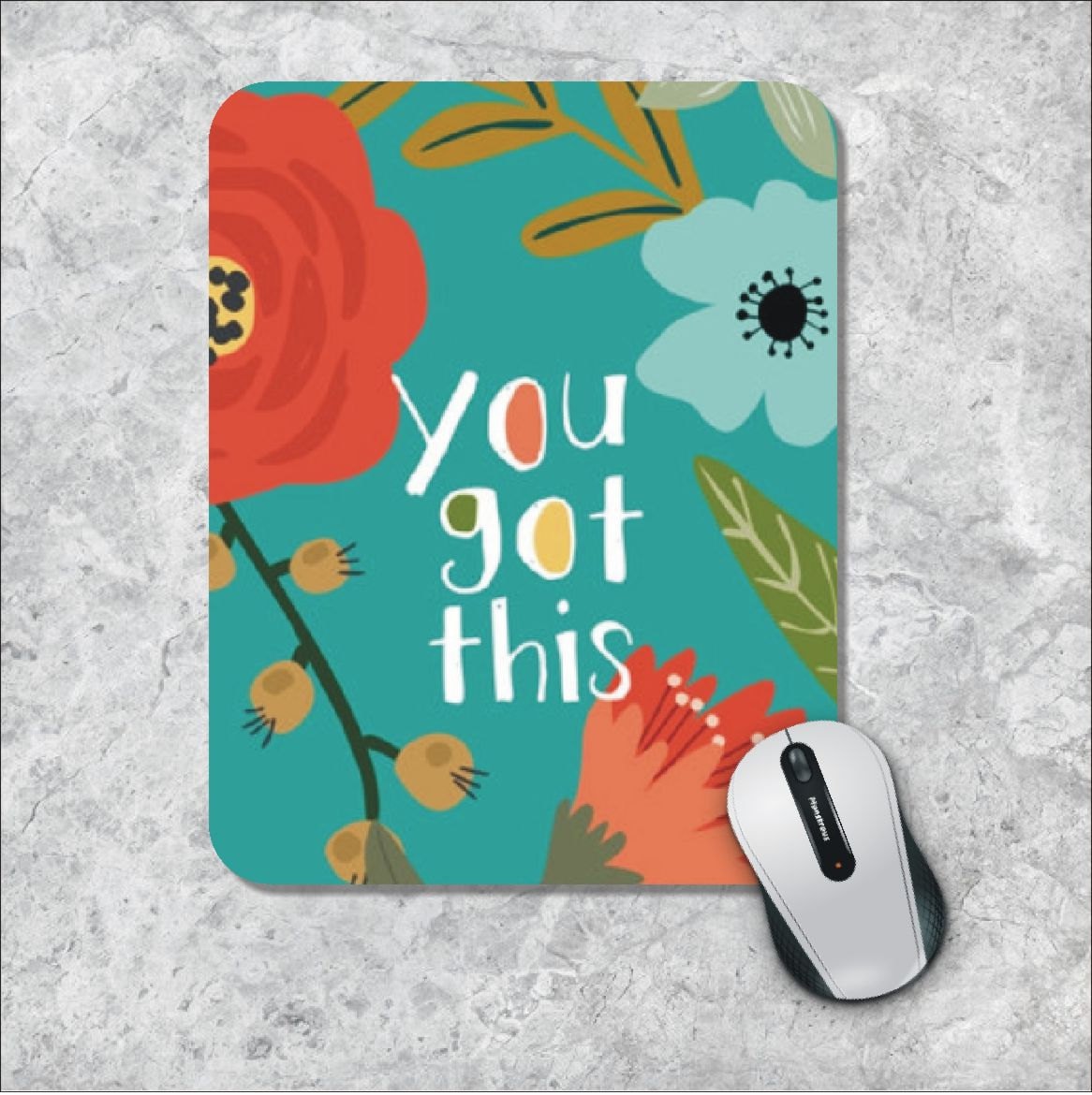 Quote Mousepad You Got This Mouse Pad Watercolor Mouse Mat - Etsy