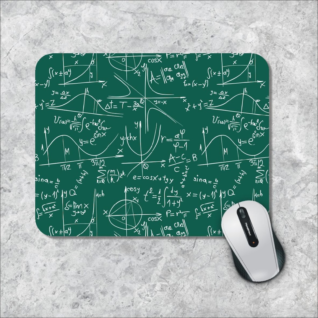Math Mousepad, Science Mousepad, Green Chalkboard Mouse Pad, Formulas ...
