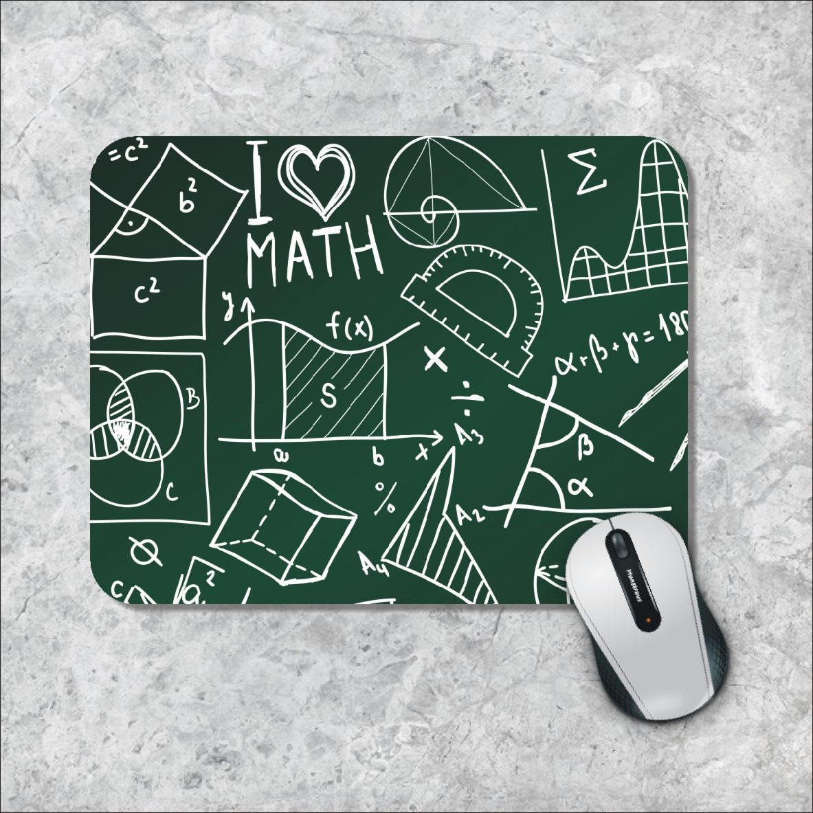 Math Mousepad Science Mousepad Green Chalkboard Mouse Pad - Etsy