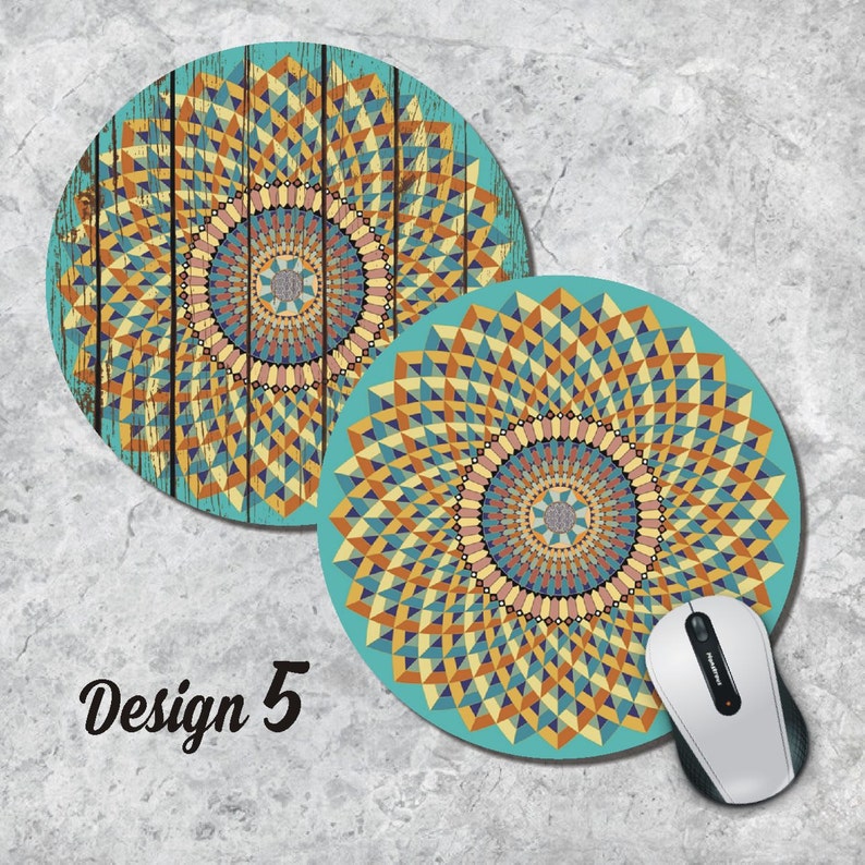 Mandala Mousepad Oriental Mouse Pad Geometric Mouse Pad - Etsy