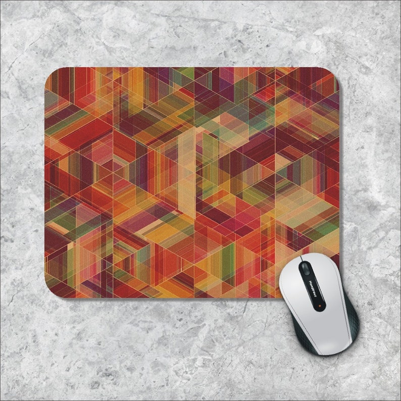 Mousepad Geométrico Ratón Triángulos Pad Argyle Ratón - Etsy España