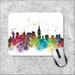 New York Mousepad, Skyline Mouse Pad, Watercolor Mouse Mat, New York ...