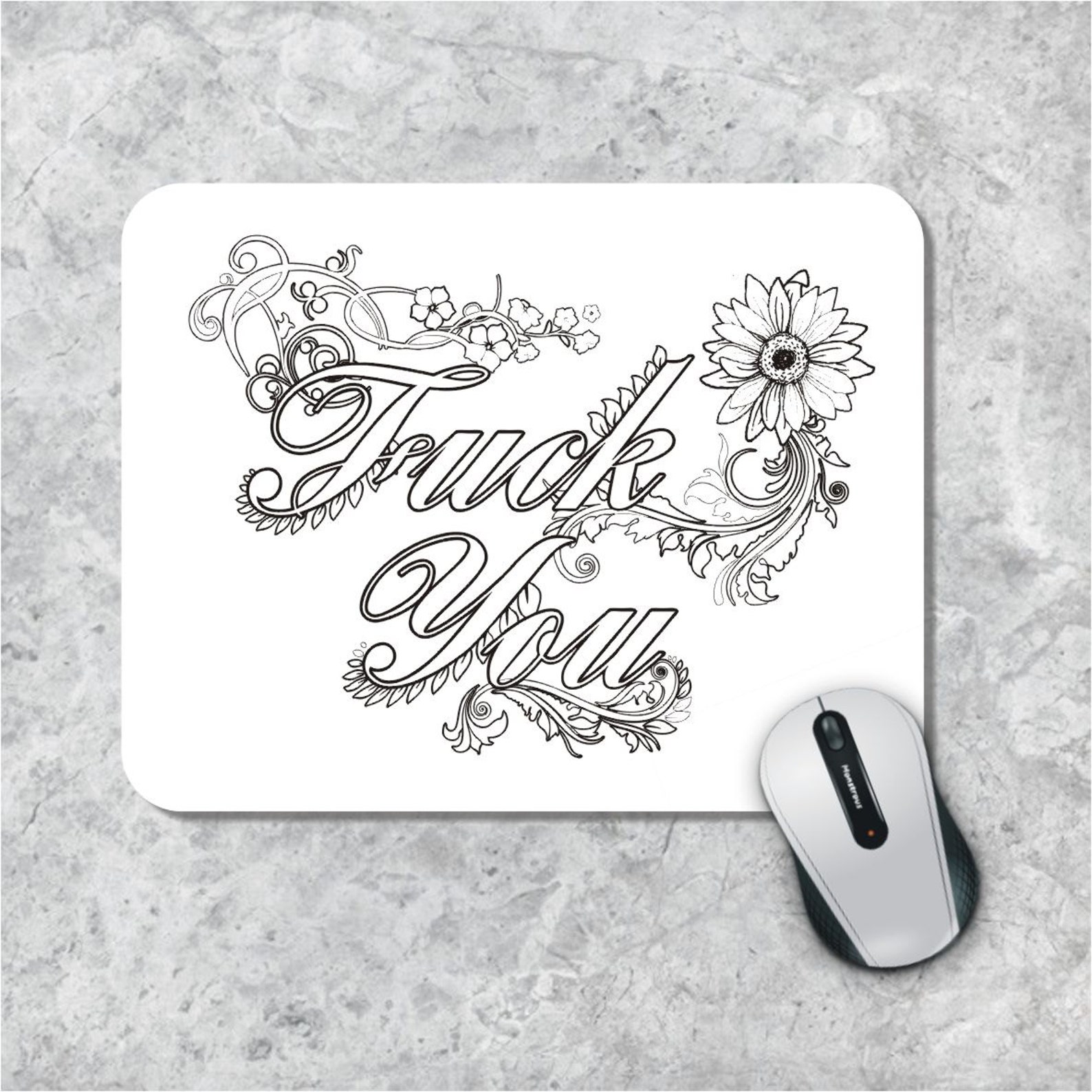 Swear Coloring Mousepad Adult Mouse Pad Fck You Mousepad - Etsy